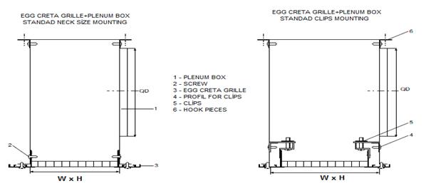 1 - SIDENTRY PLENUM BOX MOUNTING DETAILS